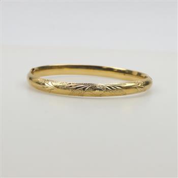 14kt Gold Bangle Bracelet | Property Room