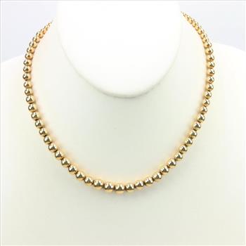 14kt Gold Beaded Necklace | Property Room