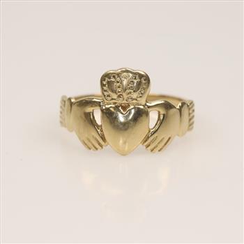 14kt Gold Claddagh Ring | Property Room