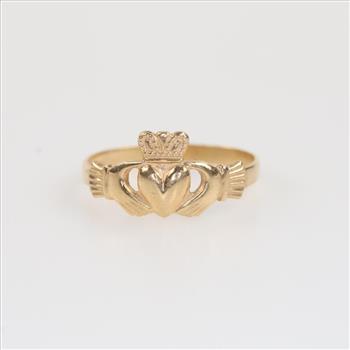 14kt Gold Claddagh Ring | Property Room