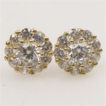 14kt Gold Cubic Zirconia Earring | Property Room