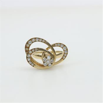 14kt Gold Diamond Spinner Ring | Property Room