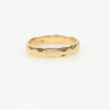 14kt Gold Faceted Ring Band | Property Room