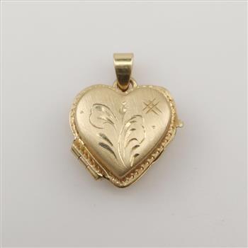 14kt Gold Heart Locket | Property Room