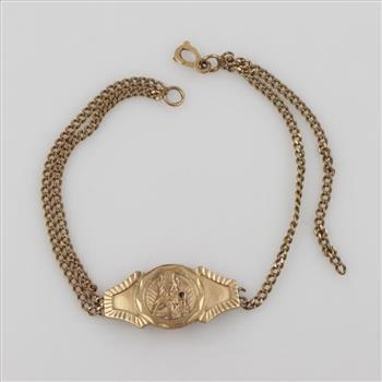 14kt Gold Religious Bracelet | Property Room