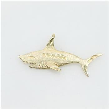 14kt Gold Shark Pendant | Property Room
