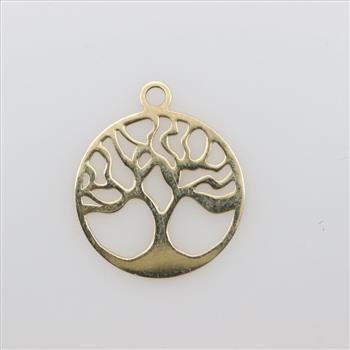 14kt Gold Tree Pendant | Property Room