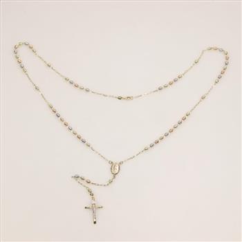 14kt Gold Tri-color Rosary | Property Room