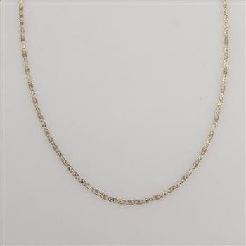 14kt Gold Tri-Color Valentino Chain Necklace | Property Room