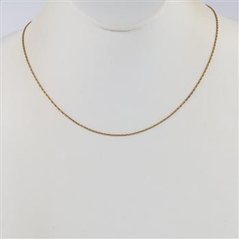 14kt Gold Twisted Box Chain Necklace | Property Room