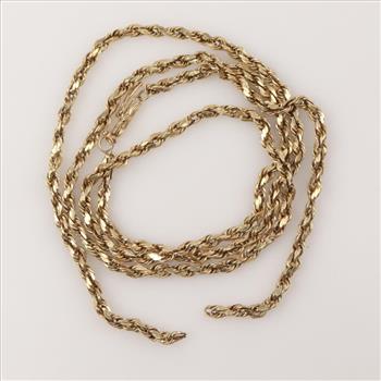 14kt Gold Twisted Rope Necklace | Property Room