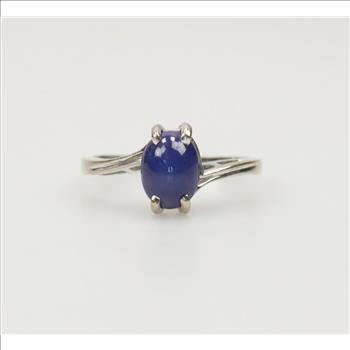 14kt White Gold Star Sapphire Ring | Property Room