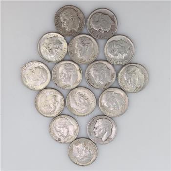 15 US Silver Dimes | Property Room