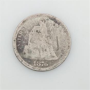 1876-CC Liberty Seated Silver Dime | Property Room