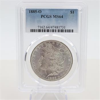 1885-O MS64 Morgan Silver Dollar PCGS Graded | Property Room