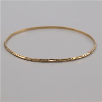 18kt Gold Bangle Bracelet | Property Room
