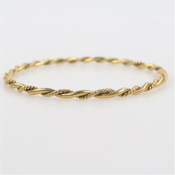 18kt Gold Braided Bangles | Property Room