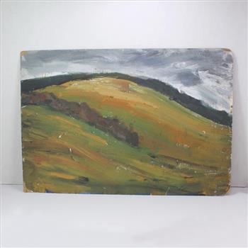 1966 Evgeny Rukhin Abstract Landscape Painting On Canvas Board, No COA ...