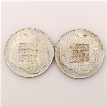 1974 Poland 200 Zlotych Silver Coin, 2 Pieces | Property Room