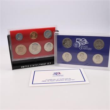 1982-S US Proof Set And 2000 US Mint 50 State Quarter Proof Set ...