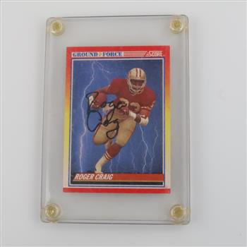1990 Score Roger Craig Football Trading Card | Property Room