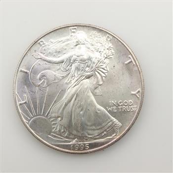 1995 Fine Silver American Eagle Dollar, 1oz | Property Room