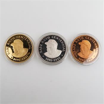 1995 Official Babe Ruth Centennial Prestige Proof Token Set | Property Room