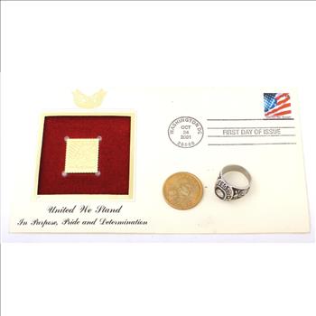 First Day Of Issue Gold Stamp Replica | Property Room