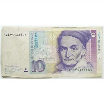 Zehn Deutsche Mark Note | Property Room