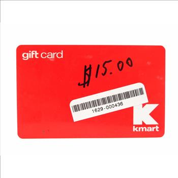 Kmart Gift Card, Value $15.00 | Property Room