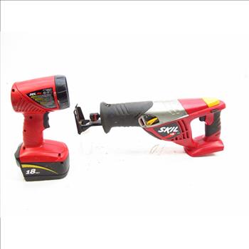 Skil Flashlight, And Reciprocating Saw, 2 Pieces | Property Room