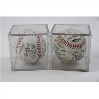 2 Autographed Baseballs | Property Room