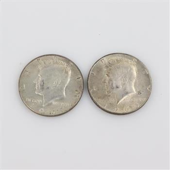 2 US Kennedy Silver Clad Half Dollars | Property Room