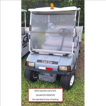 2002 Carryall Motor Cart VC #00202459 (Orlando, FL 32825) | Property Room