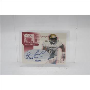 2002 SAGE Daniel Graham /750 Autograph Rookie Card #A17 | Property Room