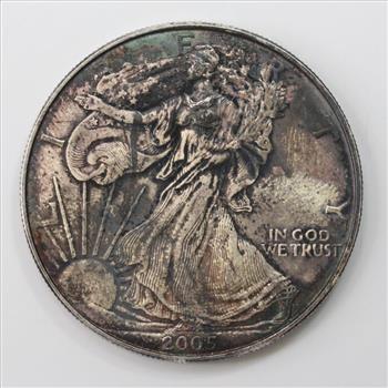 2005 Liberty Walking Fine Silver Dollar Coin | Property Room