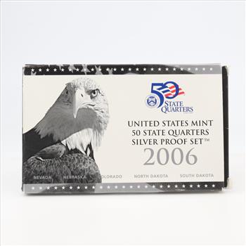 2006 US Mint Quarters Silver Proof Set, 5 Pieces | Property Room
