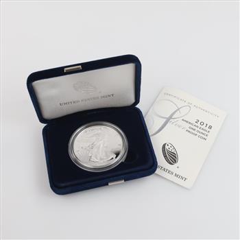2018 American Eagle Fine Silver Proof Dollar 1oz W/COA | Property Room