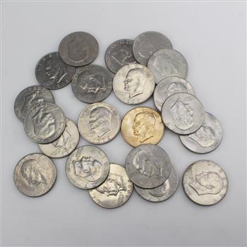 21 US Eisenhower One Dollar Coins | Property Room
