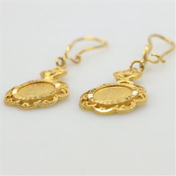 21kt Gold Dangle Earrings | Property Room
