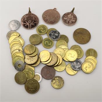 50+ Foreign Coins And Tokens | Property Room