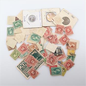 60+ Stamps With Token And Foreign Currency | Property Room