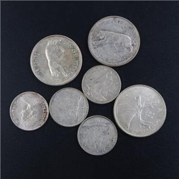 7 Canadian Silver Clad Coins | Property Room