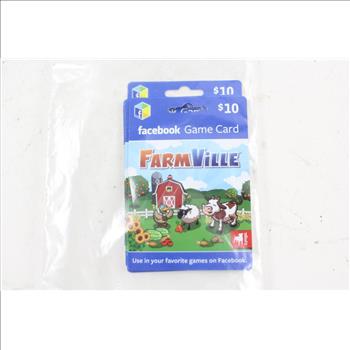8 Farmville Facebook Game Cards, Balances Unconfirmed | Property Room