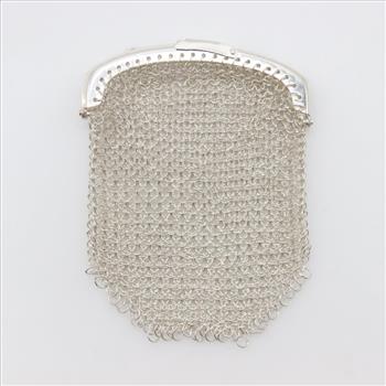 .800-.900 Silver Mesh Coin Purse | Property Room