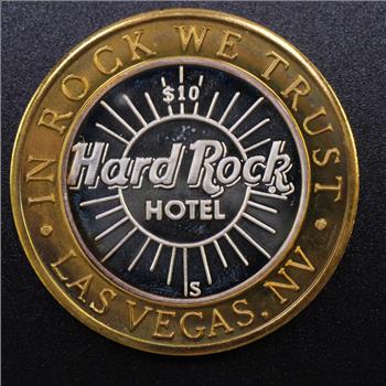 .999 Silver And Brass Hard Rock Hotel Gaming Token | Property Room