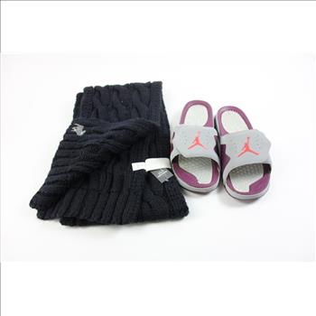 Abercrombie &Fitch Scarf, Air Jordan Slides, Bags And More, 3+ Pieces ...