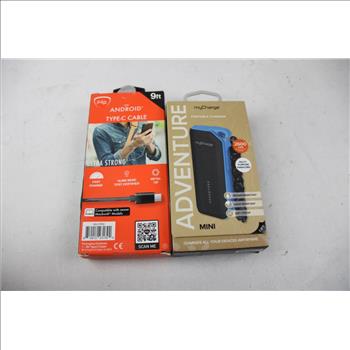 AdventureMini MyCharge Portable Charger, JBL GO3 Speaker, And IHip 9ft ...
