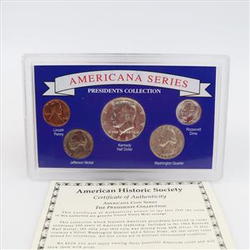 Americana Series Presidents Collection With COA (3 Silver Coins ...
