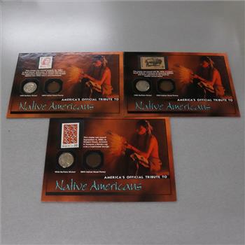 America's Official Tribute To Native Americans Coin & Stamp Set ...
